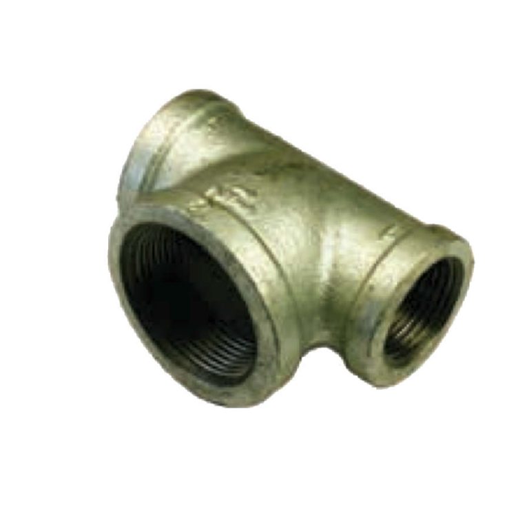 Galvanised Malleable Reducing Tee – Bilba Group